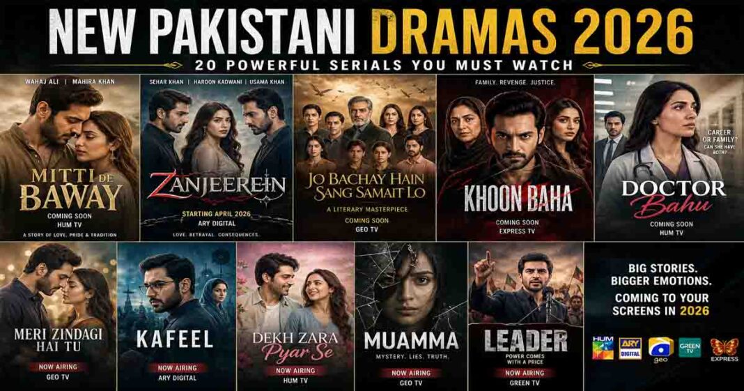 20 New Pakistani Dramas 2026: Powerful Serials